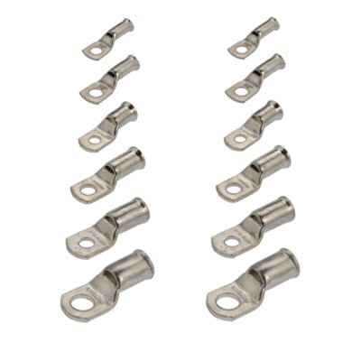 10 x Crimp or Solder Battery Lug Terminals for a 25mm² Cable with 10mm ...