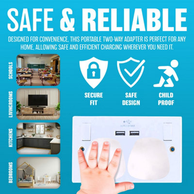 10 x Electrical Plug Socket Protector Baby Shock Safety Main Covers ...