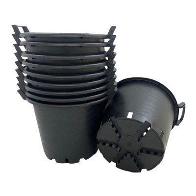10 x Heavy Duty 30L Large Garden Plant Pots Potato Containers Buckets ...