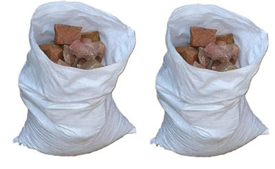 10 x Heavy Duty Woven Rubble Sacks - 22" x 36" Reusable Builder Bags ...