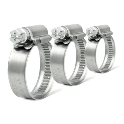 10 x High Grade Worm Drive Jubilee Hose Clamps, 12mm Band W1 Coated ...