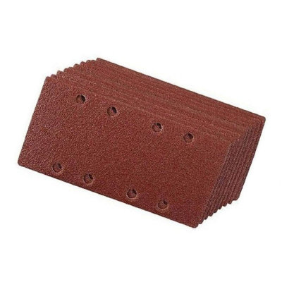 10 x Hook and Loop 40 Grit Punched 1/3 Sanding Sheets 93 x 190mm ...