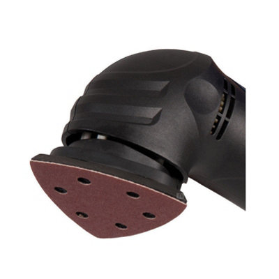 10 x Hook and Loop 93mm Detail Sanding Sheets 60 Grit Triangle ...