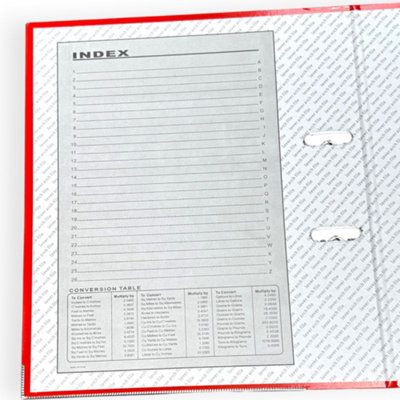 10 X RED LEVER ARCH FILE A4 RING BINDER FOLDER FILES OFFICE DOCUMENT ...