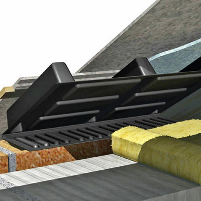 10 x Refurbishment Eaves Panel Vents Suits 400mm Rafter Width for Roof ...
