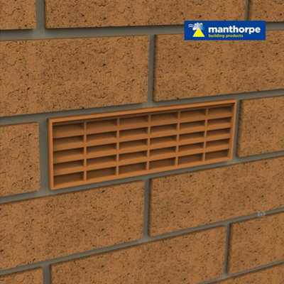 10 x Terracotta Interlocking Air Brick Vents 9" x 3" Grille for Air ...