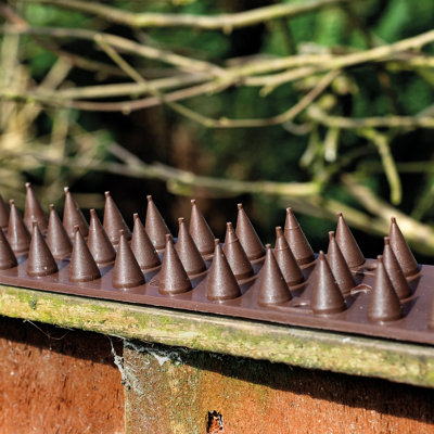 10 x Wall or Fence Guard Spike Strips - Harmless Outdoor Garden ...