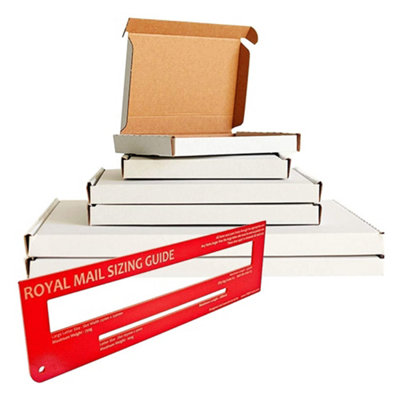 10 x White C4 (332x245x22mm) Strong Cardboard Large Letter Max Size ...