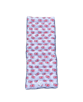 100% Cotton Cased Chunky Union Jack Bench Pad With Boxed Edge
