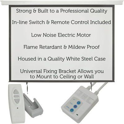 Motorised Projector Screen Ceiling Mount | Shelly Lighting