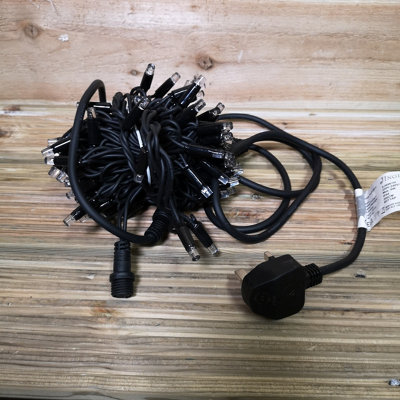 100 LED 10m Heavy Duty Indoor Outdoor Static Connectable Christmas ...