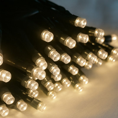 100 LED Warm White String Lights (6.9m) - Battery Fairy Lights for ...