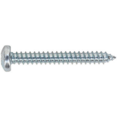 100 PACK 4.8 x 38mm Self Tapping Pan Head Screw - Pozi Head - Fixings ...