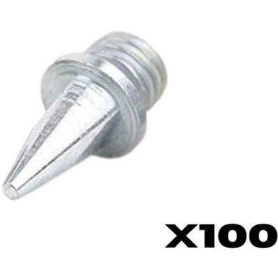 100 PACK - 7mm Tartan Athletic Shoe Spikes - Rubber Track Running Boot ...