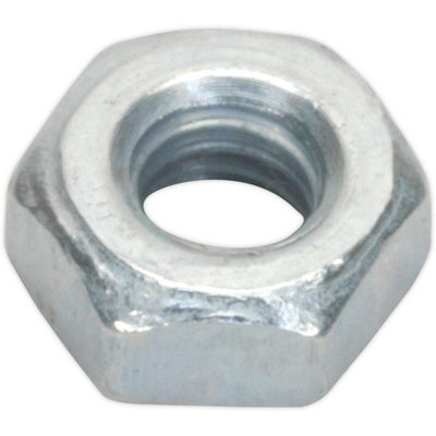 100 Pack of Premium Steel Hex Nuts M3 0.5mm Pitch - DIN 934 Certified