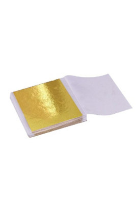 100 PCS Gold Gilding Foil Sheets DIY Craft Decoration Paper