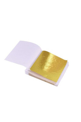 100 PCS Gold Gilding Foil Sheets DIY Craft Decoration Paper
