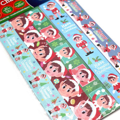 100 Piece Christmas Elf Adhesive Paper Chains