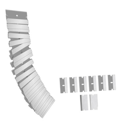 100 Pieces Razor Blades Scrapers Single Edge Steel Razor Blades