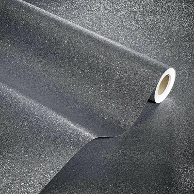 100% PURE SPARKLY GLITTER WALLPAPER Grey - REF04