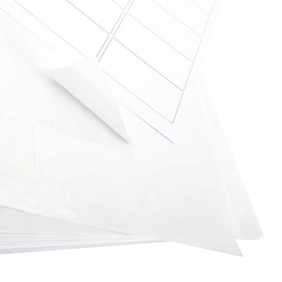 100 Sheets A4 Self Adhesive Plain White Sticky Postage Address Labels 8 ...