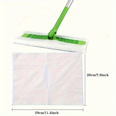 100 Sheets Electrostatic Dusting Sheets Disposable Mop Cloth Refills ...