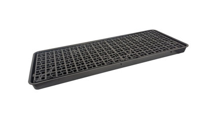 100 x 40cm Bunded Drip Tray 15L Recycled Polypropylene Spill ...