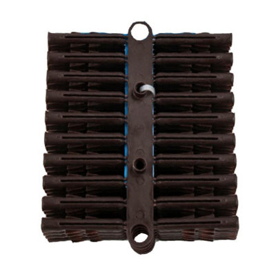 100 x Brown Wall Raw Plugs 7 x 40mm Expansion Plug Fixings
