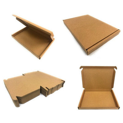 100 x C5 (222x160x20mm) Brown Single Wall Postal Mailing Die Cut Boxes