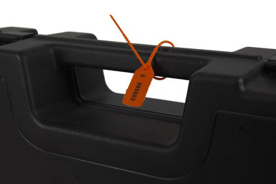100 X ORANGE SECURITY TAGS NUMBERED PULL TIES SECURE ANTI-TAMPER SEALS