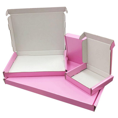 100 x Pink C4 (32.5cm x 22.7cm x 2cm) Mini PIP Boxes Large Letter ...