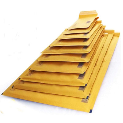 100 x Size CD (180 x 165mm) Classic Gold Arofol Bubble Lined Strong ...