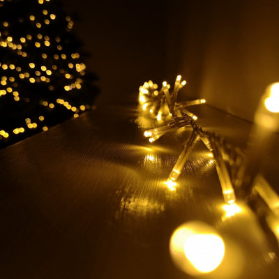 1000 LED 25m Indoor Outdoor Christmas Multi Function Mains Operated ...