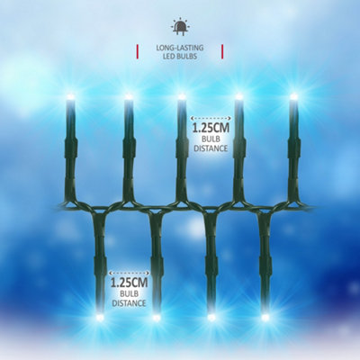 1000 LED Cluster String Lights 12M Indoor/Outdoor Christmas Lights ...