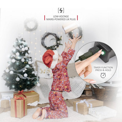 1000 LED Cluster String Lights 12M Indoor/Outdoor Christmas Lights ...