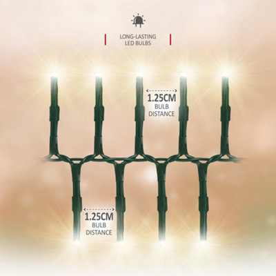 1000 LED Cluster String Lights 12M Indoor/Outdoor Christmas Lights ...