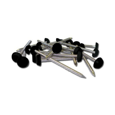 1000 x Black UPVC 30mm Poly Top Pins Plastic Headed Fascia Fixings
