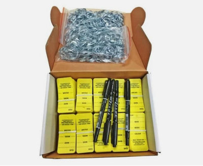 1000 Yellow Car Key Tags - Identify Your Vehicle/Van/Car/Commercial/Caravan