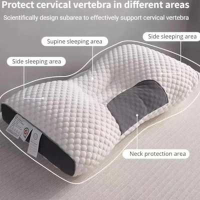 1000G Foam Pillow Cervical Memory For Neck & Shoulder Pain Ergonomic ...