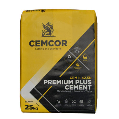 1000kg Cemcor High Strength Premium Cement 42.5N 40 x 25kg Bags