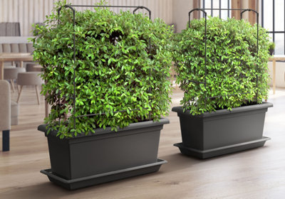 1000mm Magnus Planter, Trough Flowerpot - Self-watering Mobile Living ...
