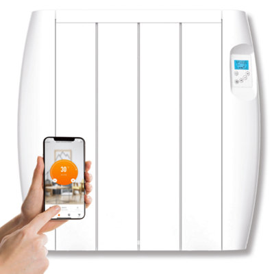 1000W (1kW) Ceramic Electric Panel Radiator: Portable & Wall Mountable ...