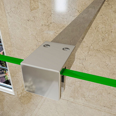1000x1900mm Walk In Wet Room Shower Enclosure 8mm NANO Glass Screen ...
