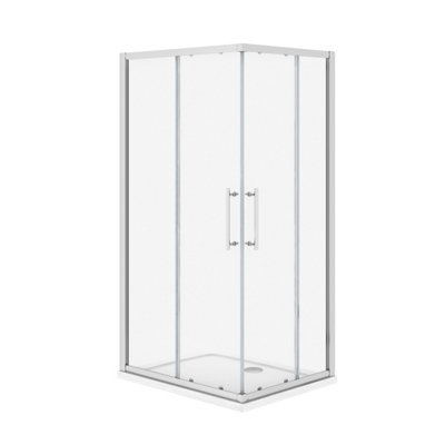 1000x800mm Rectangle Quadrant Corner Entry Shower Enclosure Cubicle ...