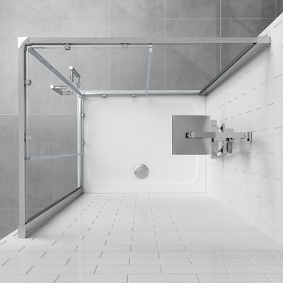 1000x800mm Rectangle Quadrant Corner Entry Shower Enclosure Cubicle ...