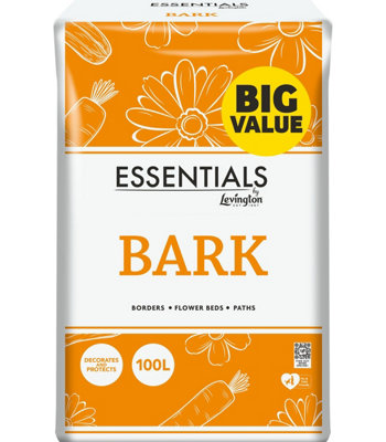 100L Essentials Bark Compost Compost, Multi-Purpose Fertilisers ...