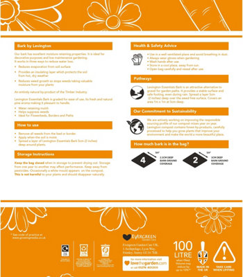 100L Essentials Bark Compost Compost, Multi-Purpose Fertilisers, Gardening Soils for Outdoor and ...