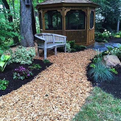 100L Wood Chips Decorative Landscaping Mulch by Laeto Your Signature Garden