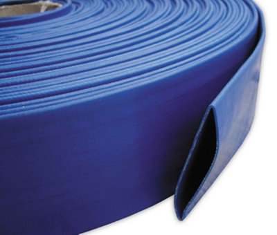 100m 1.5" PVC Layflat Hose 38.1 mm, 2 bar Working Pressure, 6 bar Burst ...