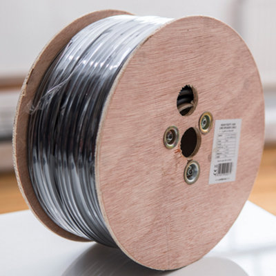 100m 100V Line Speaker Cable - Heavy Duty, Double Insulated : 100m Reel